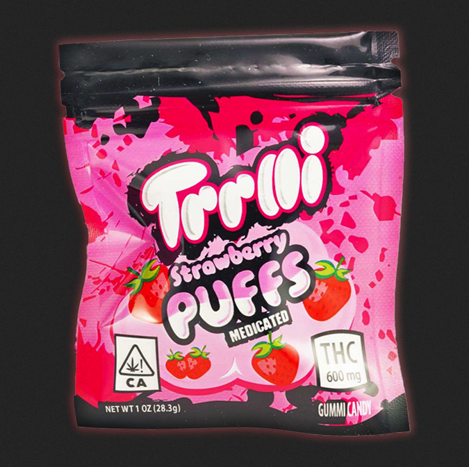 Trolli Strawberry Puffs Medicated (600MG)